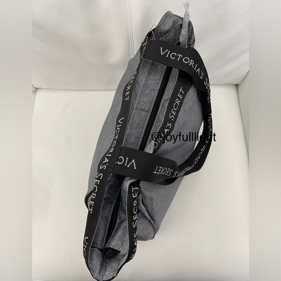 Victoria's Secret | Bags | Nwt Victorias Secret Logo Gray Marl Tote Gym Bag | Poshmark